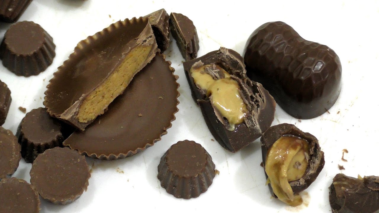 Reese's PB Cups & Fancy pbKing Pralines - YouTube