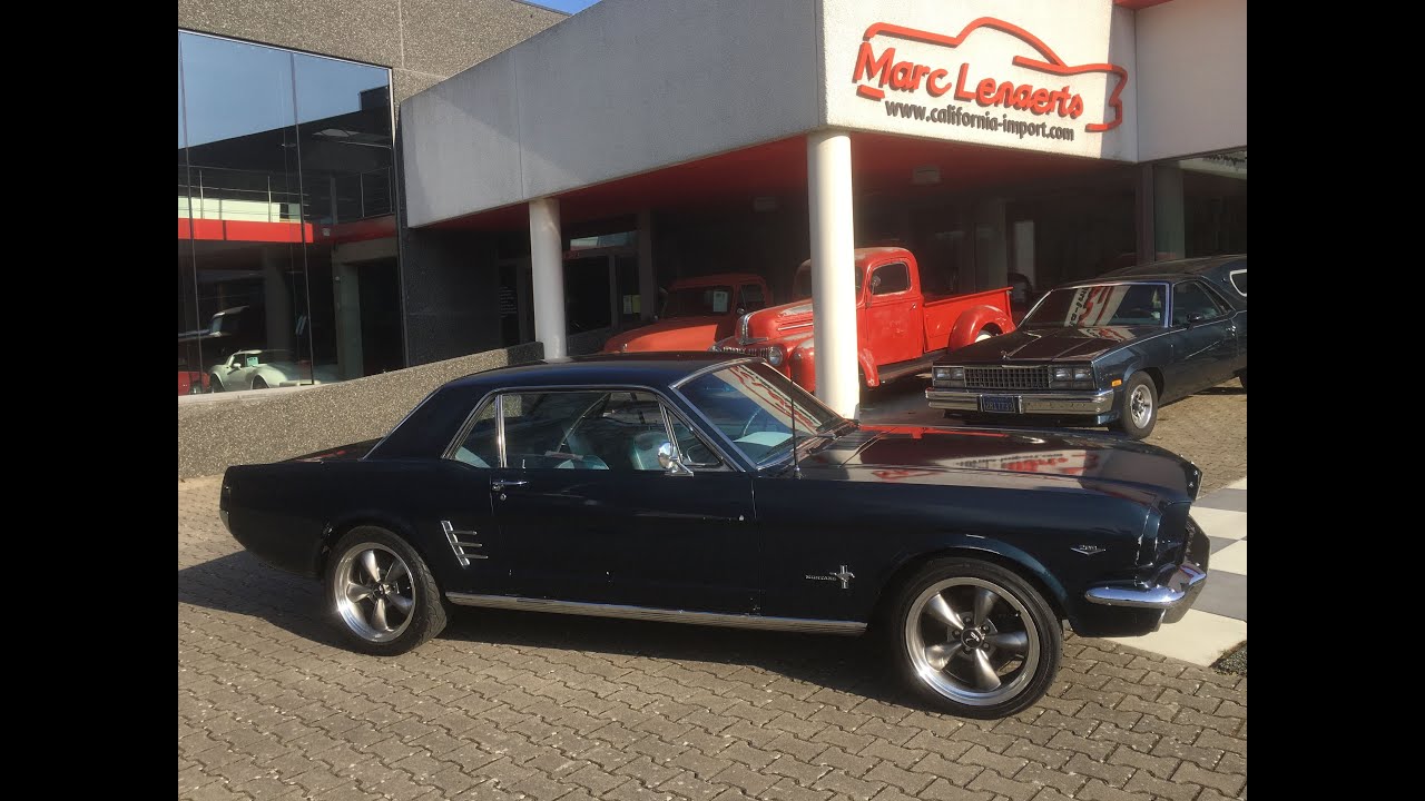 Ford Mustang 1966 V8 Nightmist blue metallic - YouTube