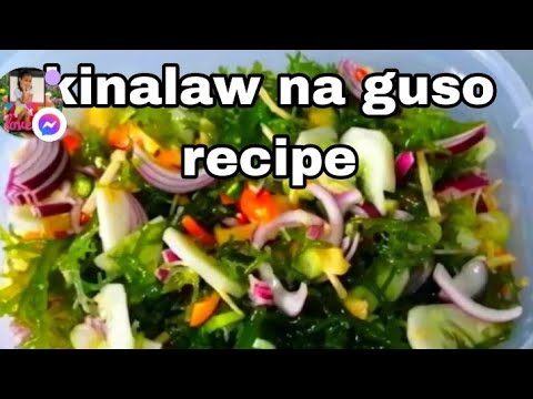 Yummy kinilaw na guso/simpleng recipe sa kinilaw na guso🥗(seaweed)# ...