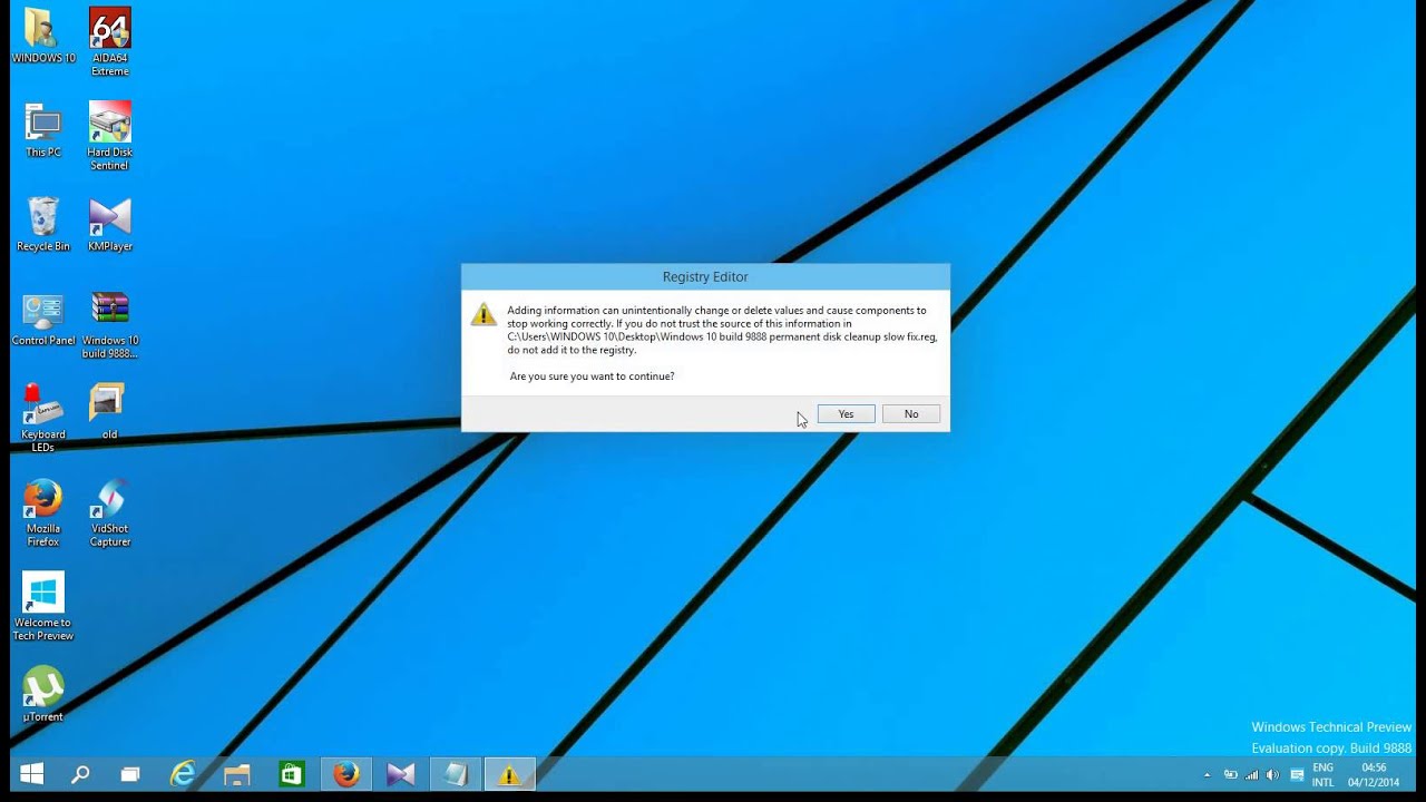 Windows 10 build 9888 permanent disk cleanup slow fix - YouTube