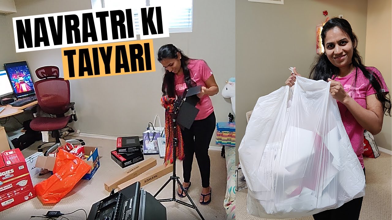 NAVRATRI KI TAIYARI DEEP CLEANING OUR HOUSE | WEEKEND VLOG | Indians in Canada - YouTube