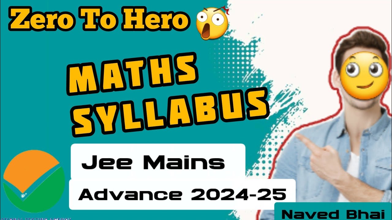 Jee mains Maths Syllabus 2024 | jee mains & advance maths syllabus 2024 ...