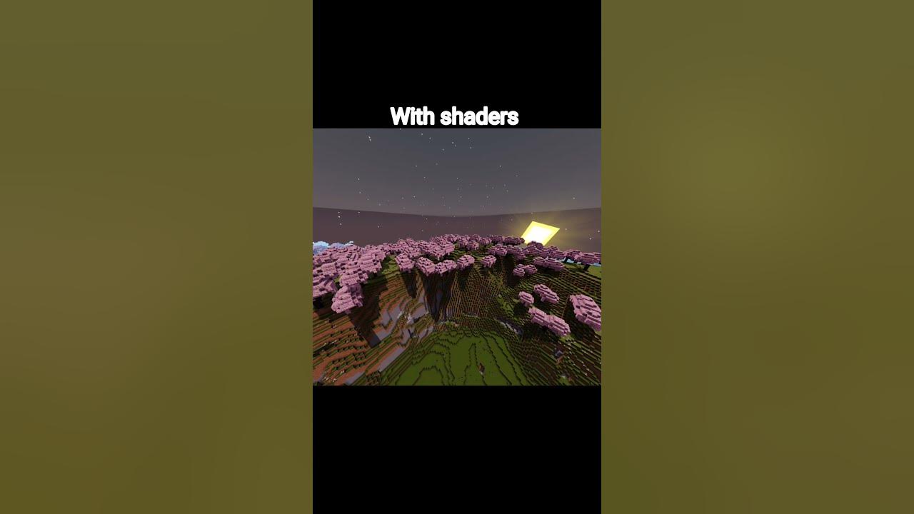 Minecraft with shaders vs without shaders - YouTube