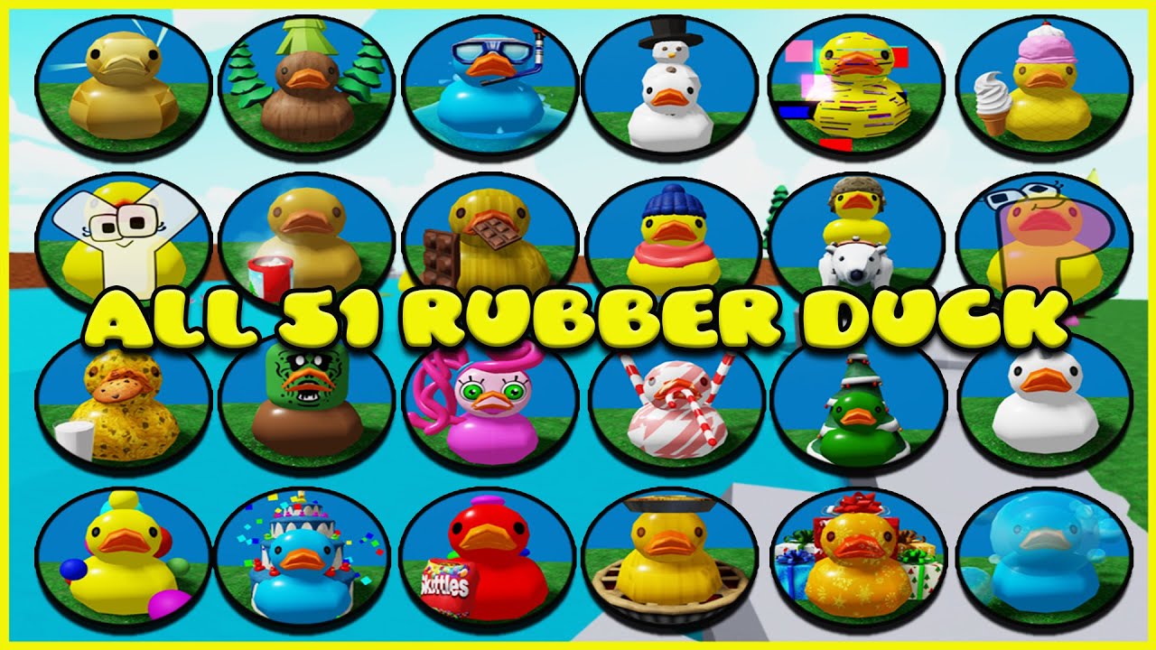 HOW TO GET ALL 51 MORPHS in Find The Rubber Duck Morphs - ROBLOX - YouTube
