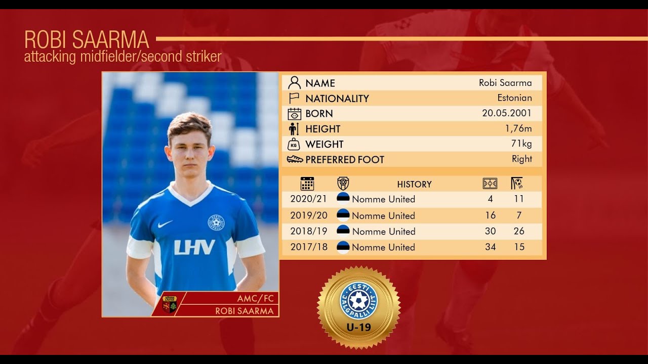 Robi Saarma - ATTACKING MIDFIELDER/SECOND STRIKER - YouTube