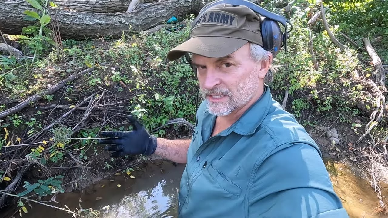 Metal Detecting A Cool Clear Creek - YouTube