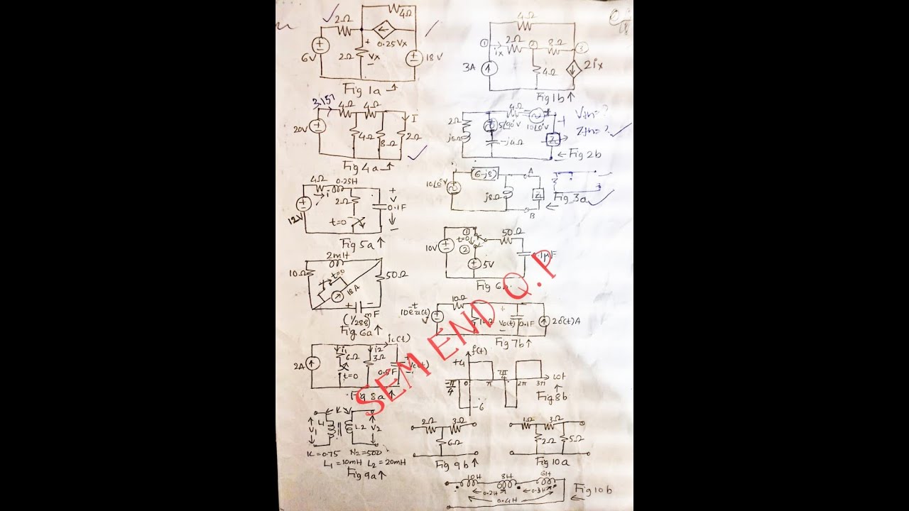 ENGINEERING 2 nd year- NETWORLK ANALYSIS SEM End Question paper ...