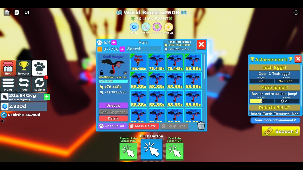 roblox clicker simulator test server ( noob with 100k tokens ) - YouTube