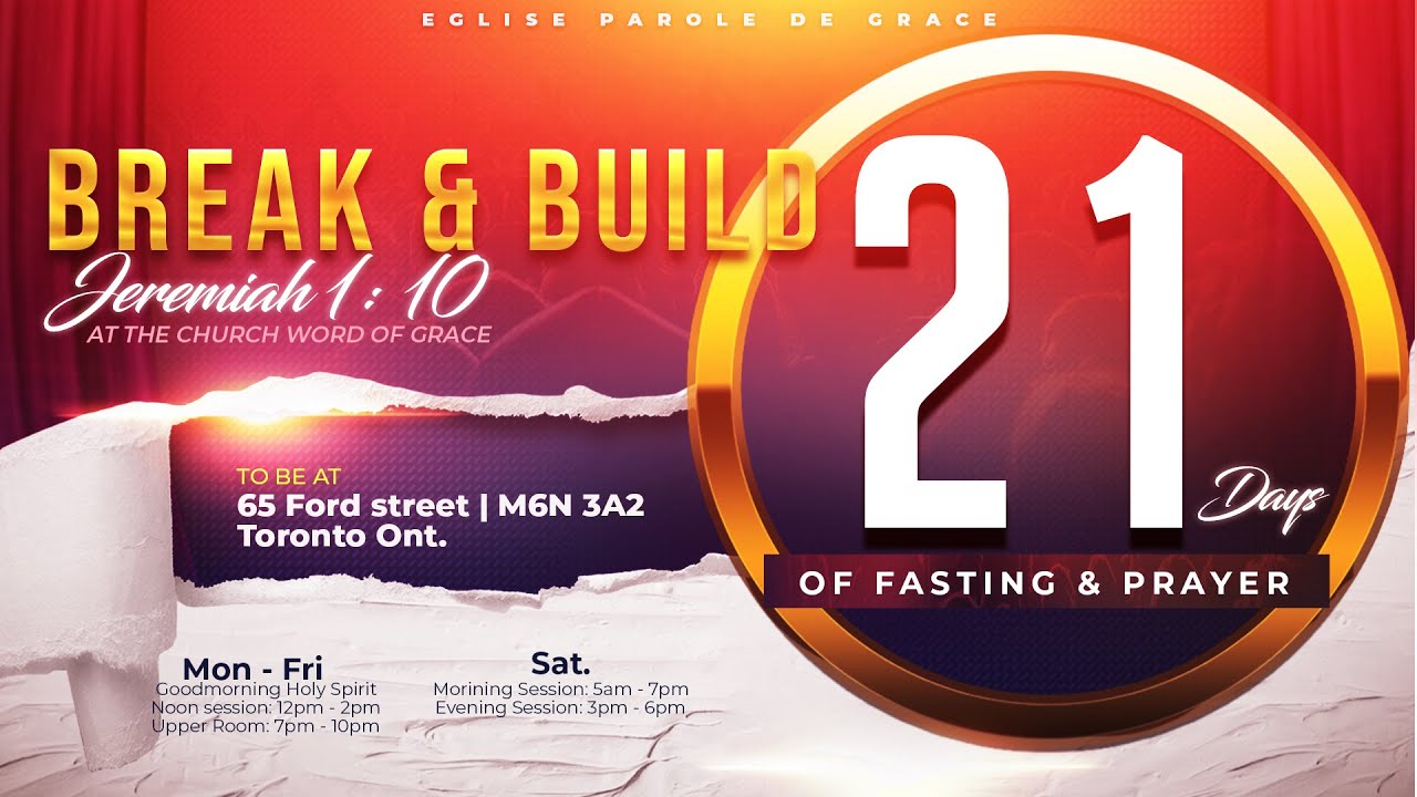 🔴 Break N Build 21 // COMBAT SPIRITUELLE // Serv. Tridie Maluma (day 12 ...