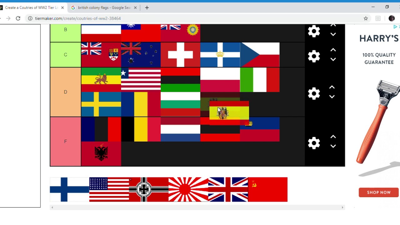WW2 Countries Tier List - YouTube