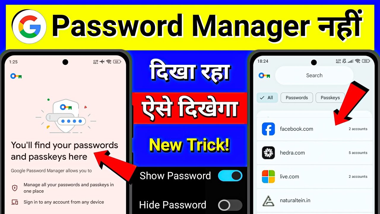 Google Password Manager Not Showing Password Problem Solve | Manager ...