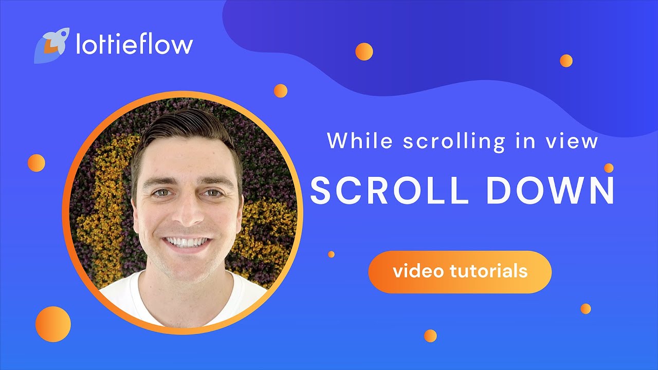Lottie scroll down icon - While scrolling - Webflow Interactions tutorial - YouTube