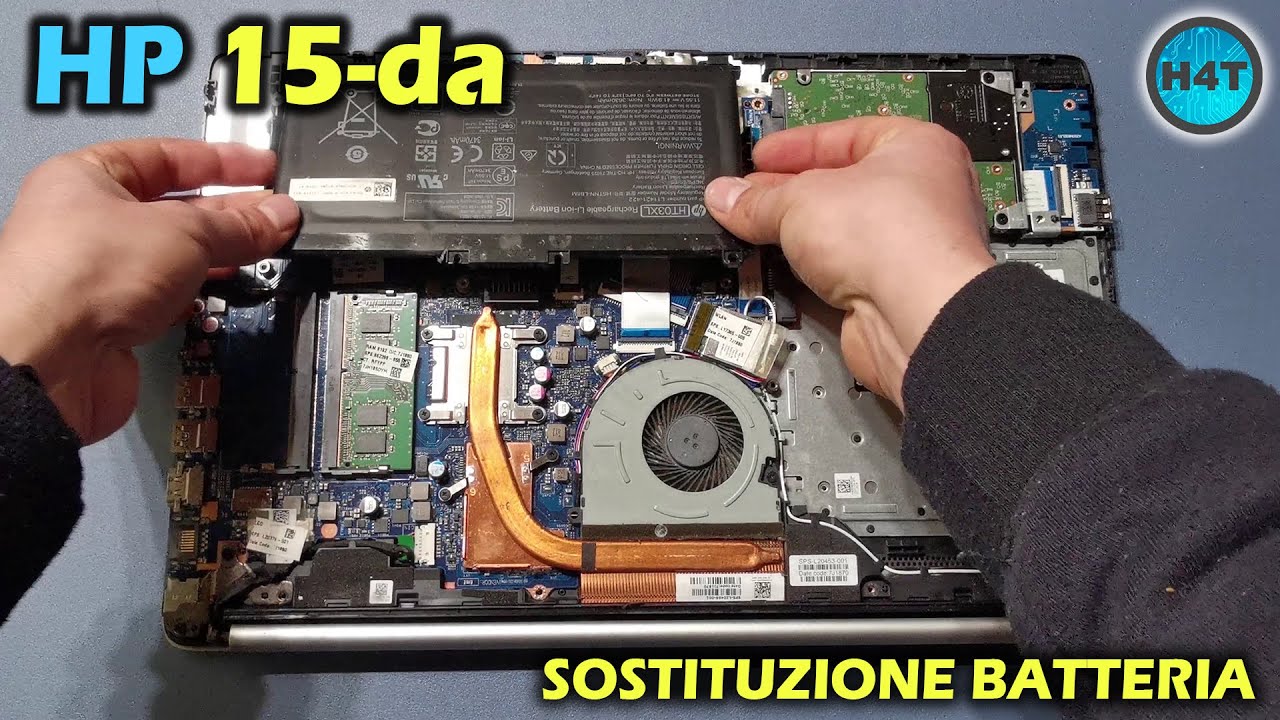 HP 15-da | Sostituzione Batteria (Battery Replacement) - YouTube