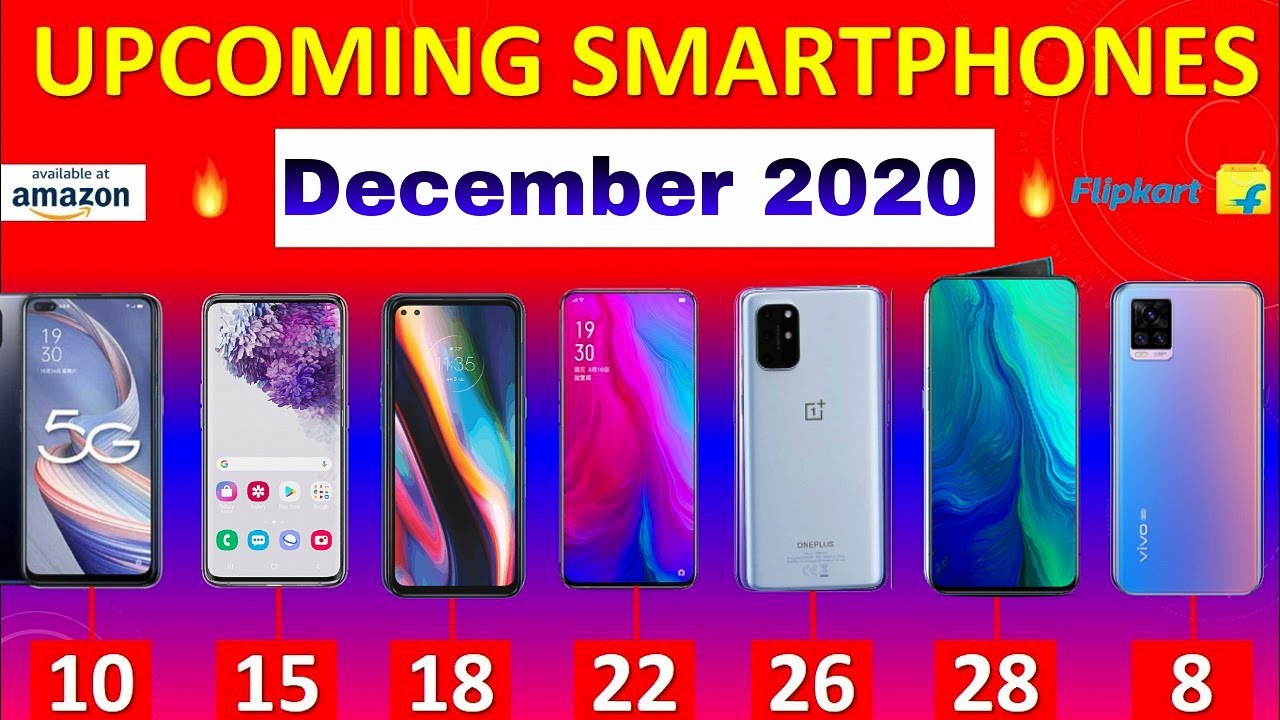 All Upcoming Mobiles in December 2020 - Best Upcoming Smartphones in ...