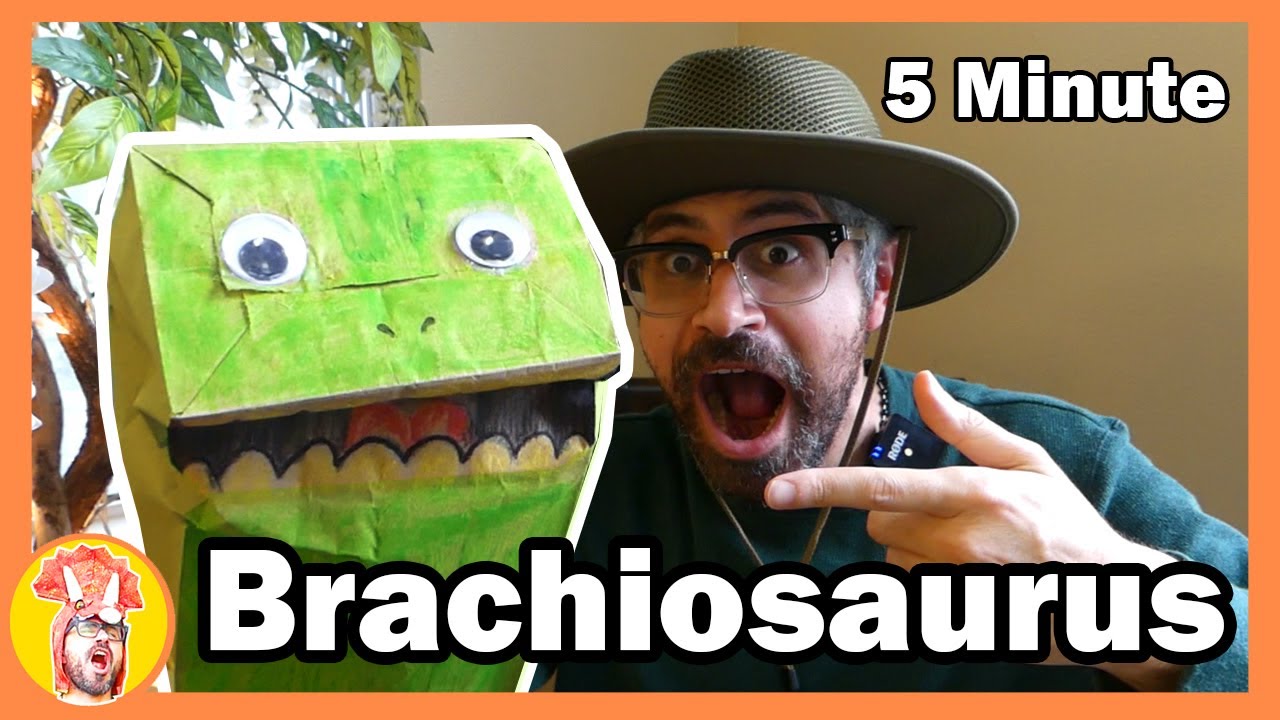 Making a Brachiosaurus Puppet in less than 5 Minutes - YouTube
