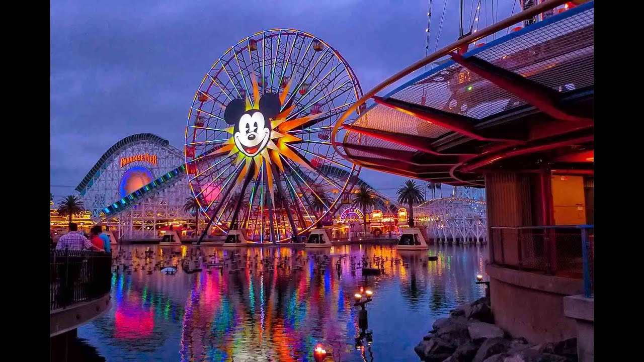 Golden Zephyr At NIght Disney California Adventure Park 2025 - YouTube
