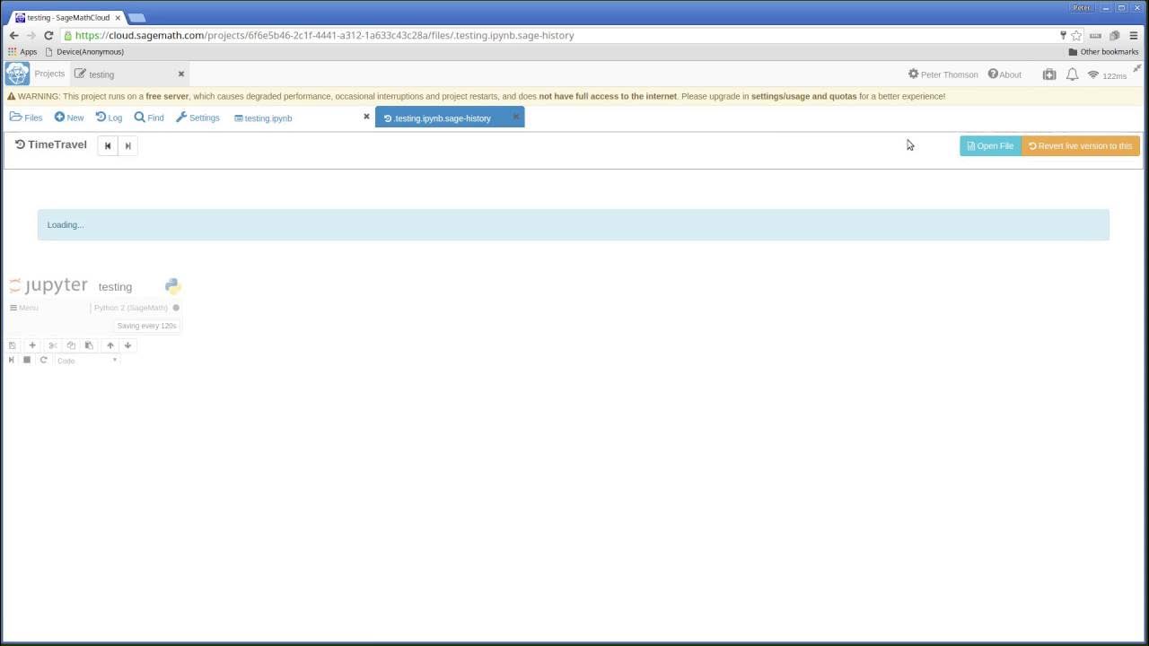 Start a Jupyter notebook on SageMathCloud tutorial - YouTube