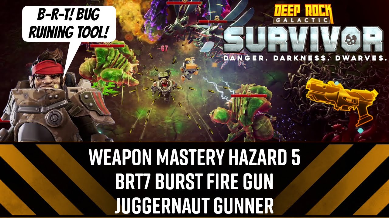 Weapon Mastery Haz 5 BRT7 Burst Fire Gun Juggernaut Gunner - DRG ...