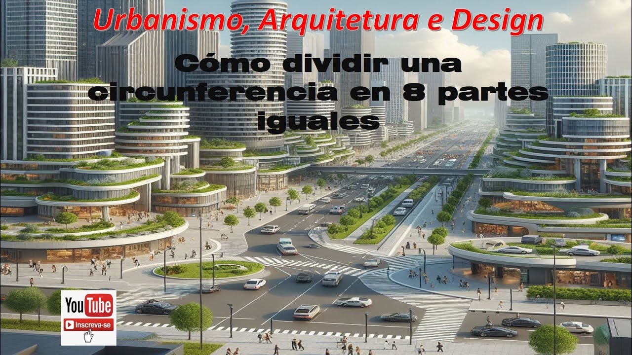 Cómo dividir una circunferencia en 8 partes iguales - YouTube