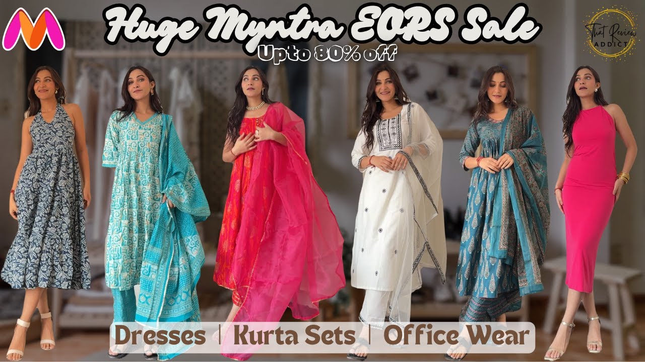 Myntra EORS'24 Sale Haul | Must-Have Dresses, Kurta Sets & More | Best ...