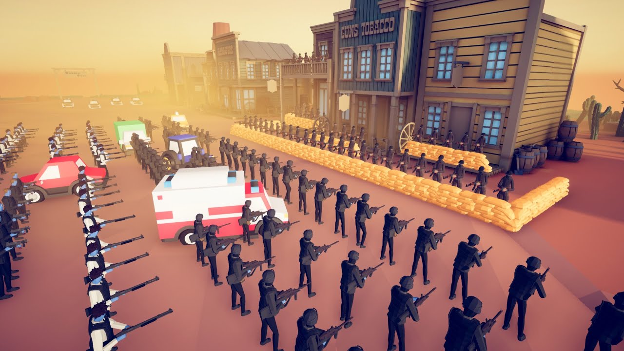 250x FBI vs BANK ROBBERS - Totally Accurate Battle Simulator TABS - YouTube