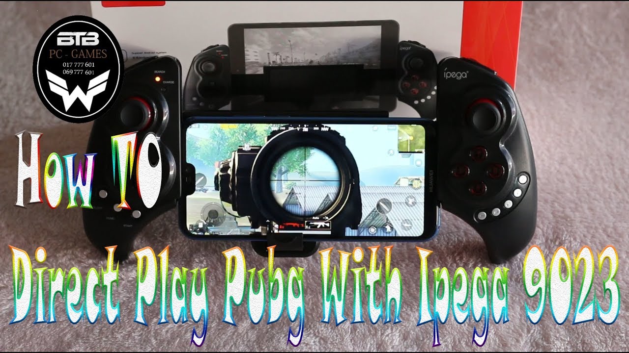 How to direct play pubg with ipega 9023 BY BTB PC GAME - YouTube