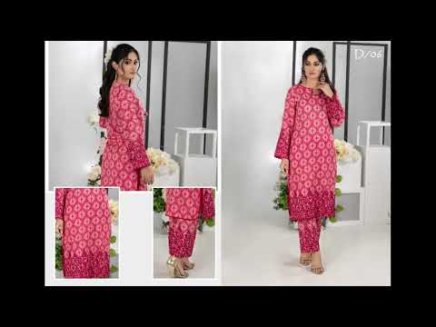 Manizay Rang Bahar Digital Print Embroidered 2pc and Embroidered Trouser Advertise Brand is Branded
