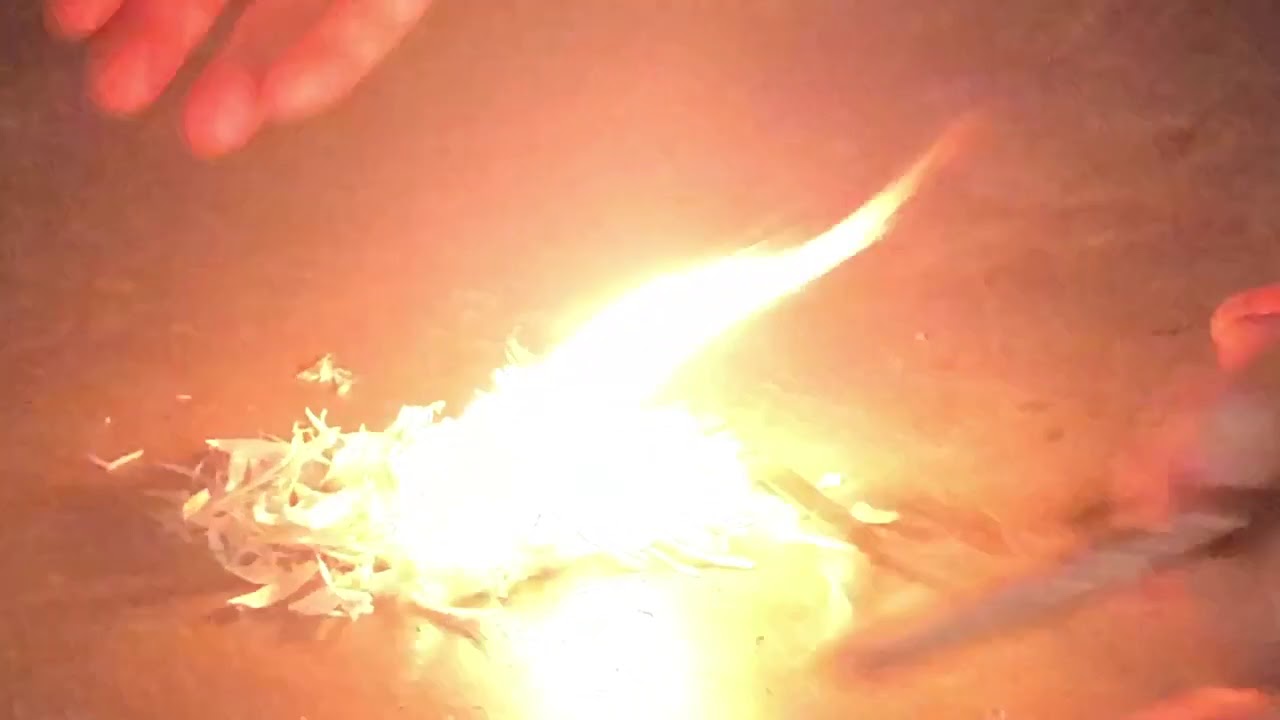 How to use a fire starter The Correct Way - YouTube