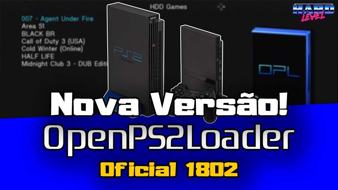Open PS2 Loader (O P L) OFICIAL 1.2.0 NOVA BETA 1802 Confira as ...