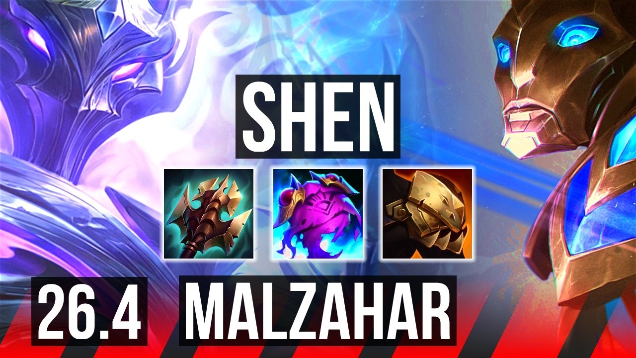 SHEN vs MALZAHAR (TOP) | Perfect KDA: 11/0/2 | EUW Master | 26.4 - YouTube