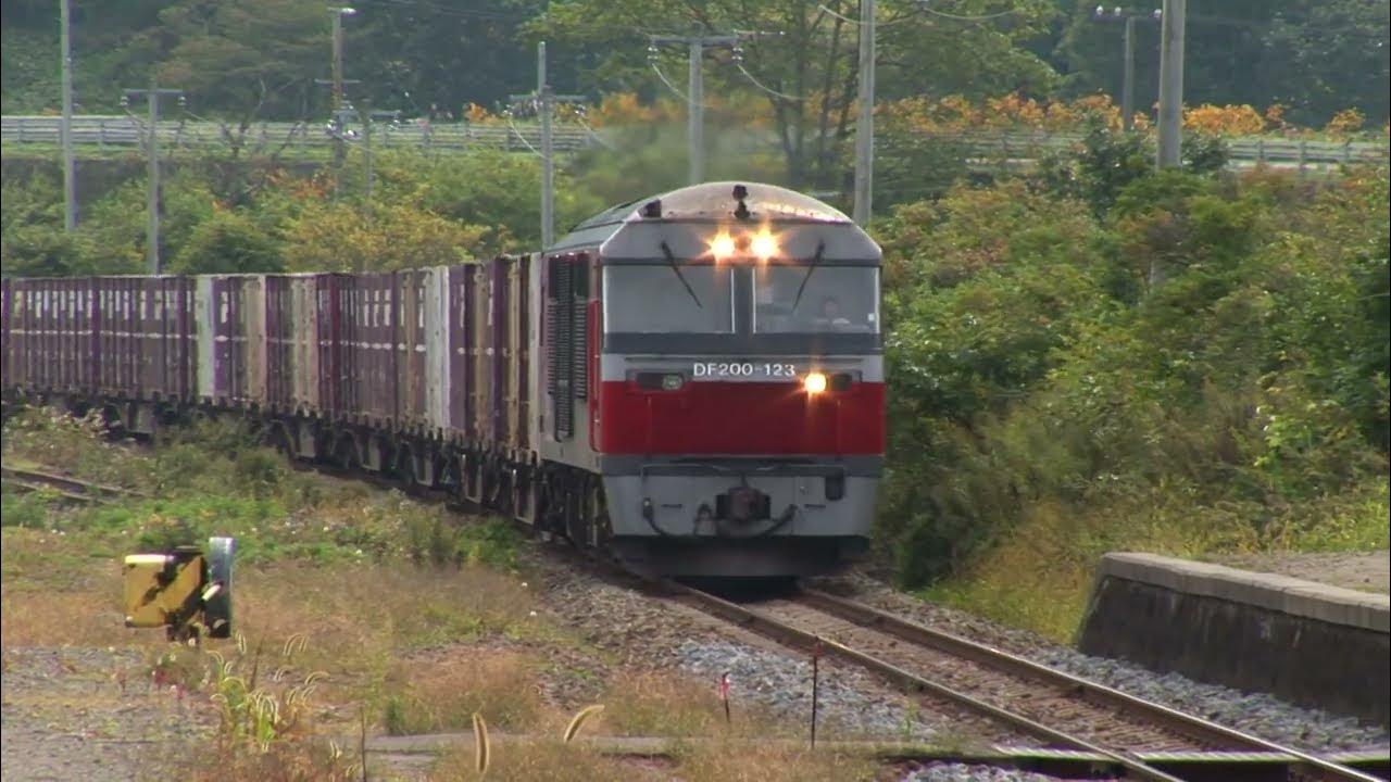レッドベアーDF200-123号機 3084レ 函館本線 有珠駅 - YouTube