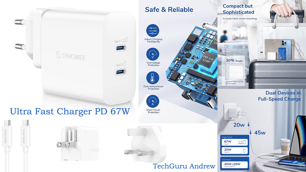 Syncwire Super Fast Charger 67W - YouTube