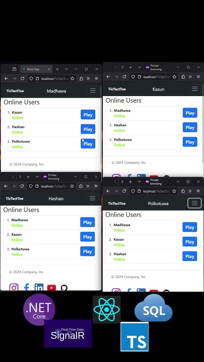 Build An Online Game With Signalr And React Shorts Coding React Dotnetcore Webapi Codingtips