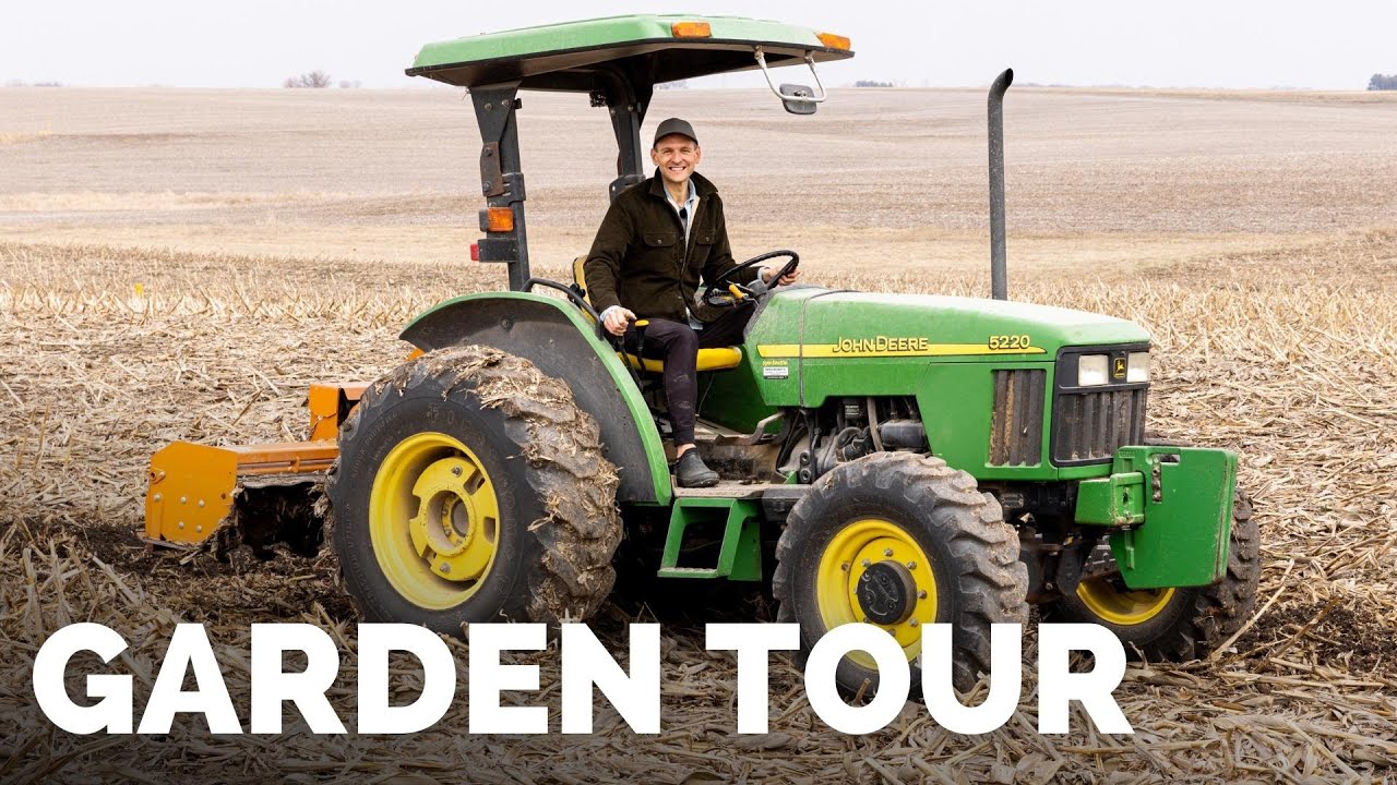 Using The Tractor To Till My Field Early Spring Garden Tour