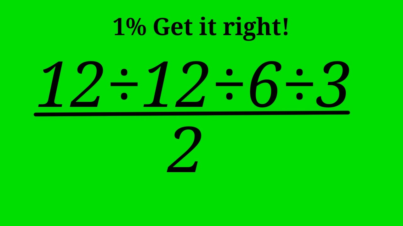 98% Fail This PEMDAS & Fraction Problem! - YouTube