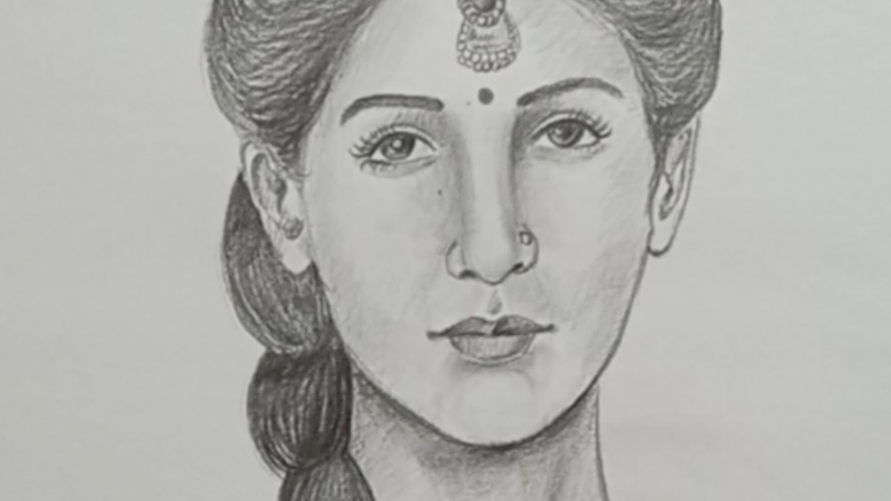 How to draw a Woman face easy - Tutorial | How to draw a woman face ...