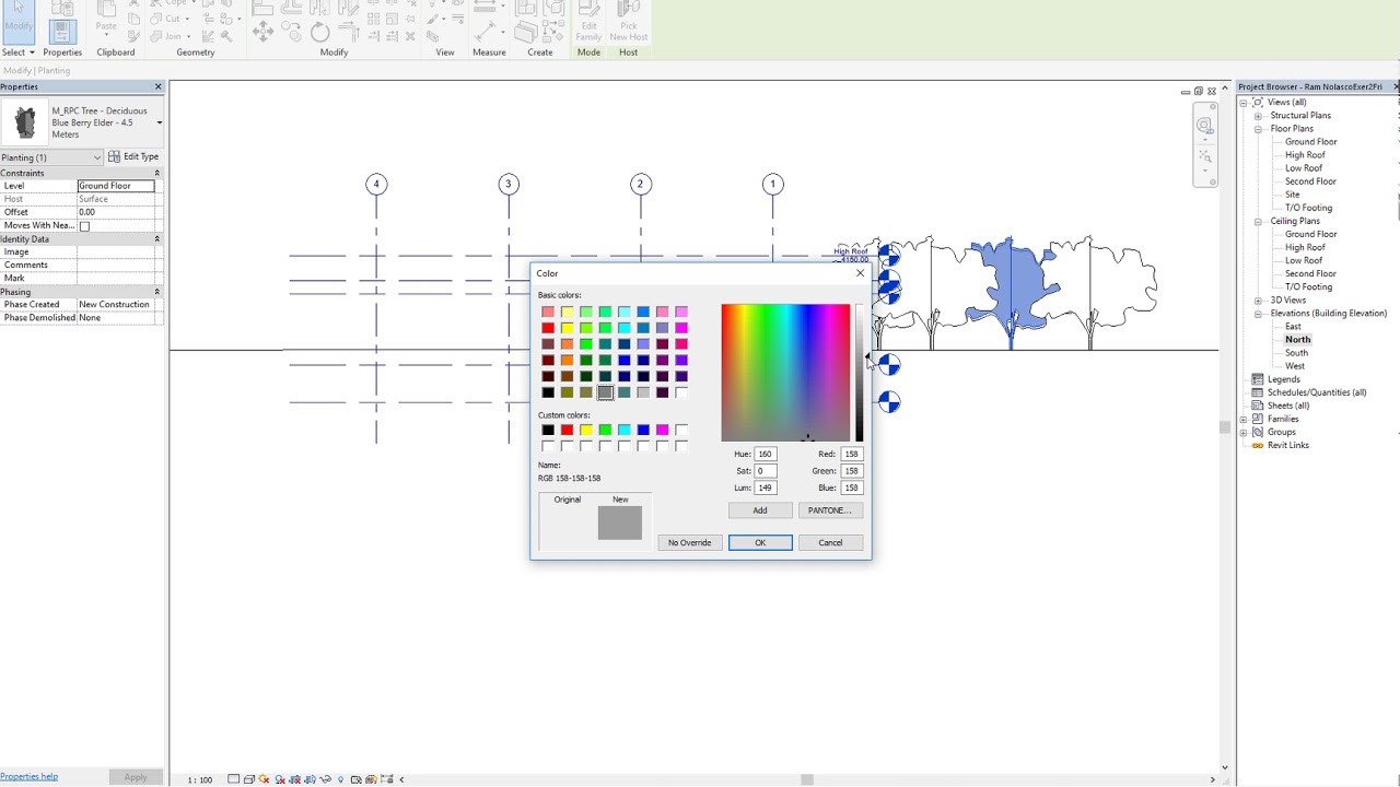 21 Arranging the Levels and the Grids in Revit - YouTube