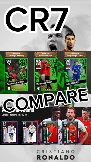 CR7 CARD EFOOTBALL COMPARE - YouTube