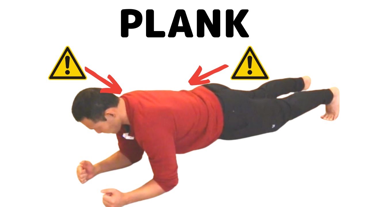 PLANKS: Without hurting your back, neck and shoulders - YouTube