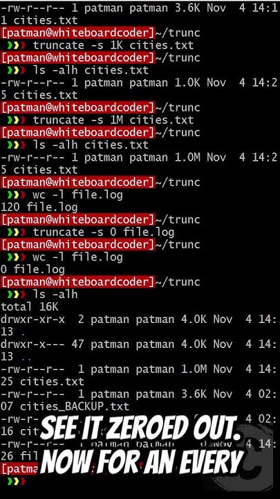 Linux Truncate Coding Linux Linuxtutorials Linuxcommandlinetutorial Ubuntu Sysadmin Youtube 