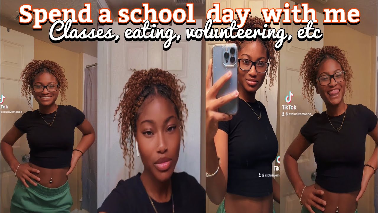 Spend the day at SCHOOL w/me | classes, volunteering, friends, etc ...