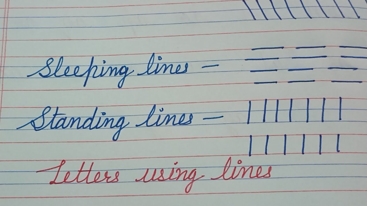 Basic writing strokes for beginners | How to start writing, easy ...