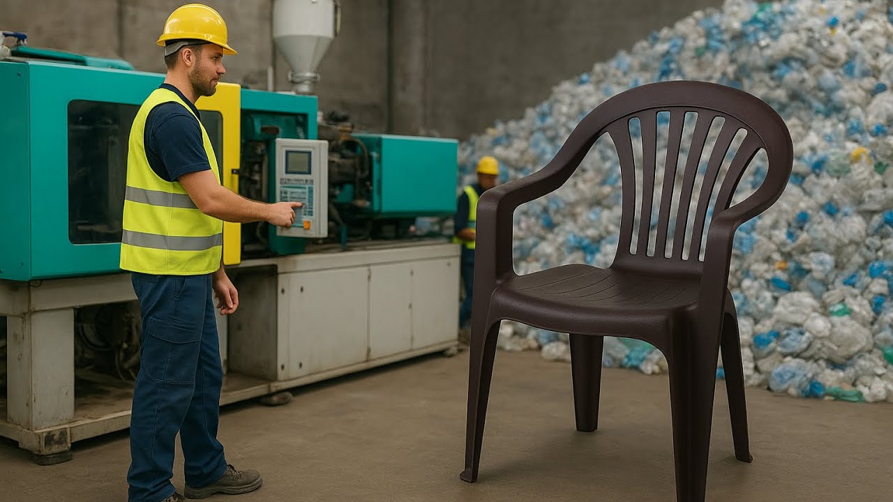 Amazing Plastic Chair Manufacturing Process – From Waste to Product ...