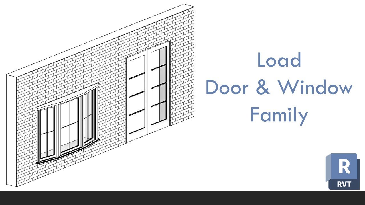How to Load Door and Window Family in Revit - YouTube