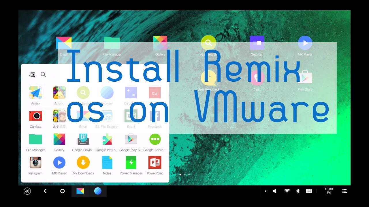 Remix OS on Vmware (Easy installation) - YouTube