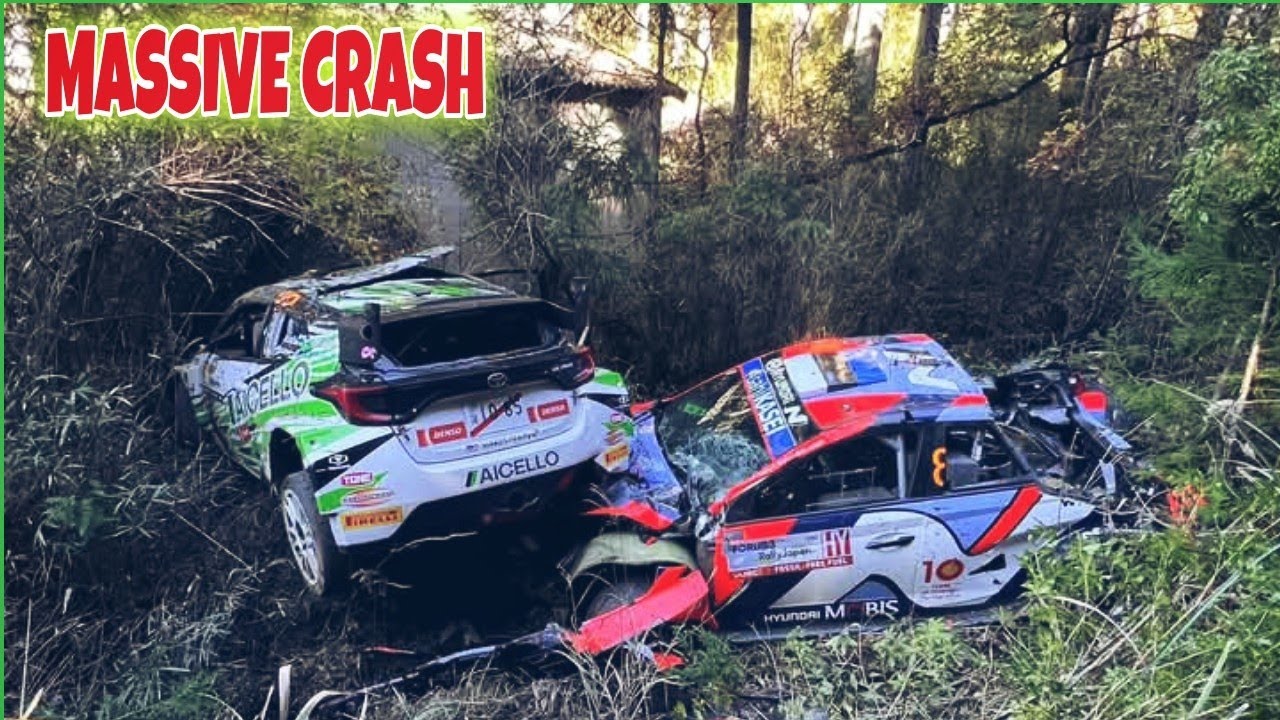 Heartbreak in Rally Japan: Ott Tänak & Heikki Kovalainen Crash on SAME ...