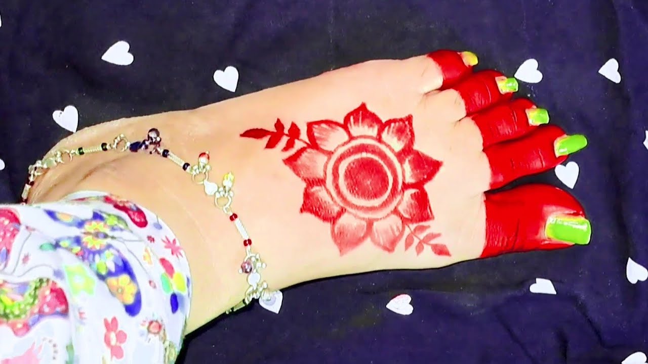 Simple and easy alta design || sunder mahawar design || pero pr aalta ...