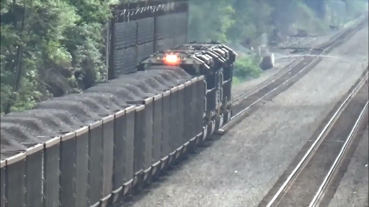 NS Y90 Stops and Has a Hard Start up the Hill at Cassandra PA...7-12-2022 - YouTube