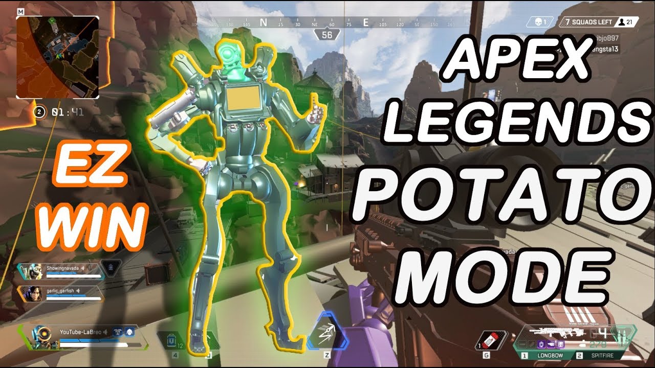 APEX LEGENDS EZ WIN TRICK BUT WITH [POTATO MODE] ON - YouTube