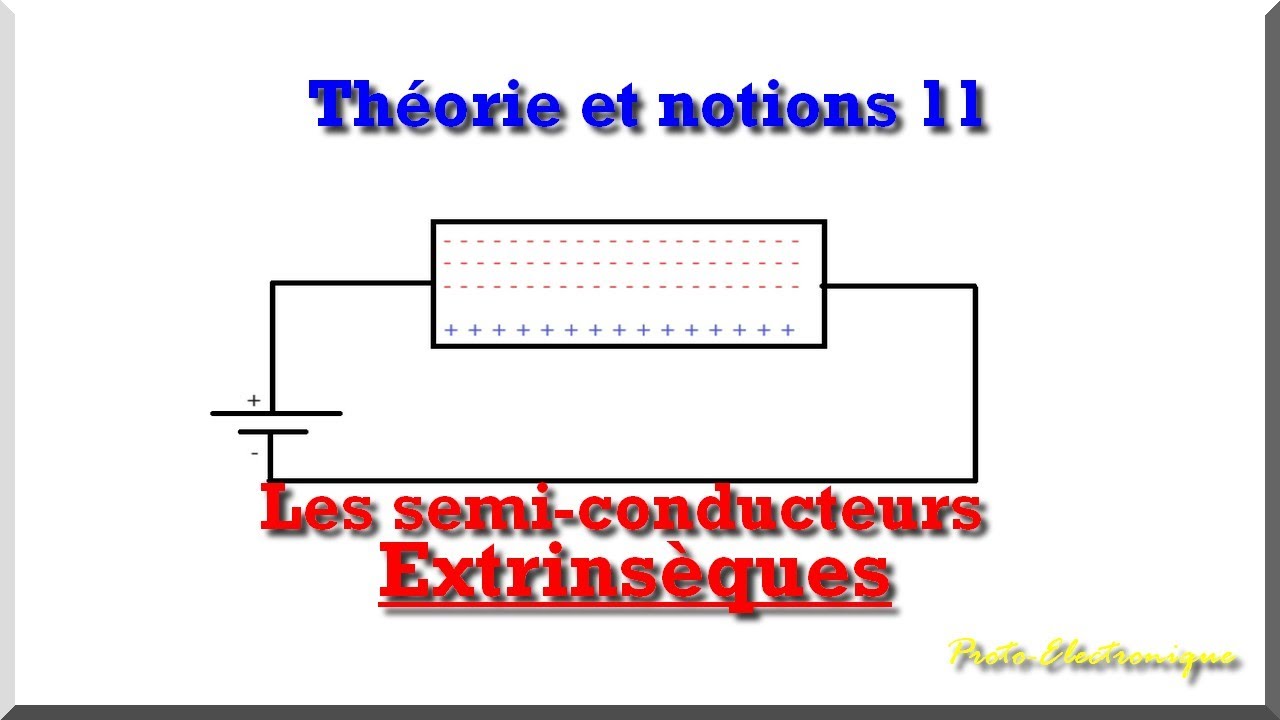 Théorie et notions 11 : les semi-conducteurs extrinsèques - YouTube